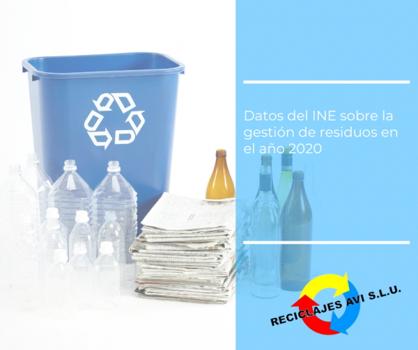 Datos del INE sobre la gestión de residuos en el año 2020 - Reciclajes AVI